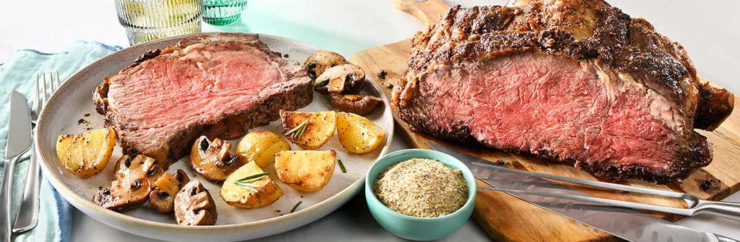 AAA Prime Rib Roast with Steakhouse Potatoes & Mushrooms Canada ...