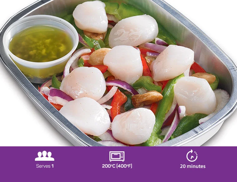 Sea Scallops and Veggies with Garlic Pesto | Safeway Canada