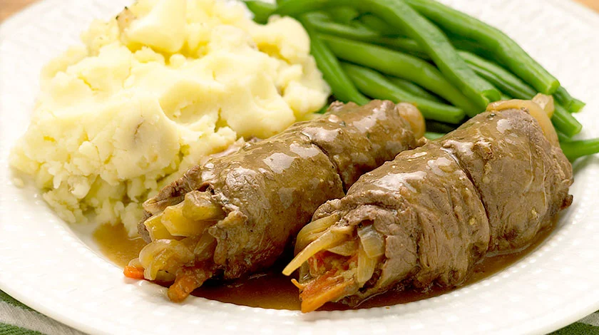 Julienne Veggie Stuffed Beef Rouladen | Thrifty Foods