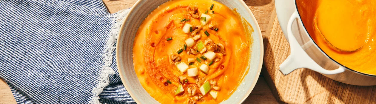 Pumpkin Soup with Apple-Walnut Topping | Sobeys Inc.