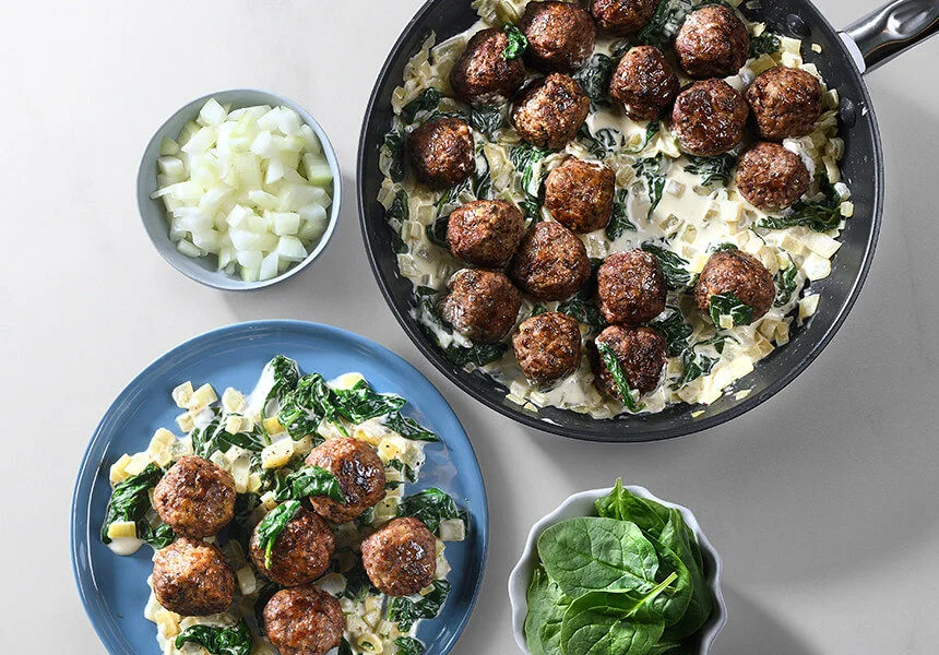 Beef Meatballs with Creamy Spinach Canada Canada | Safeway Canada