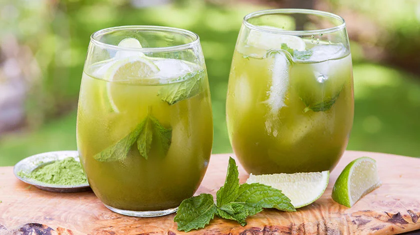 Matcha Iced Tea with Lime & Mint | Thrifty Foods
