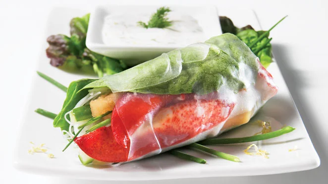 Rouleaux de printemps frais au homard | IGA