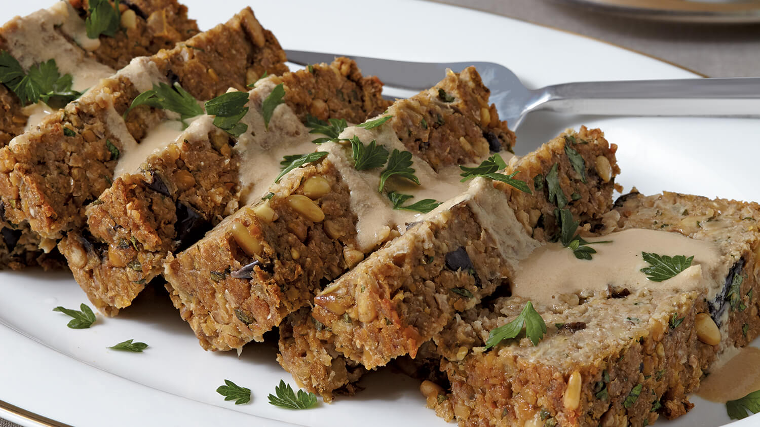 Chickpea & Eggplant Loaf with Tahini Gravy | Sobeys Inc.